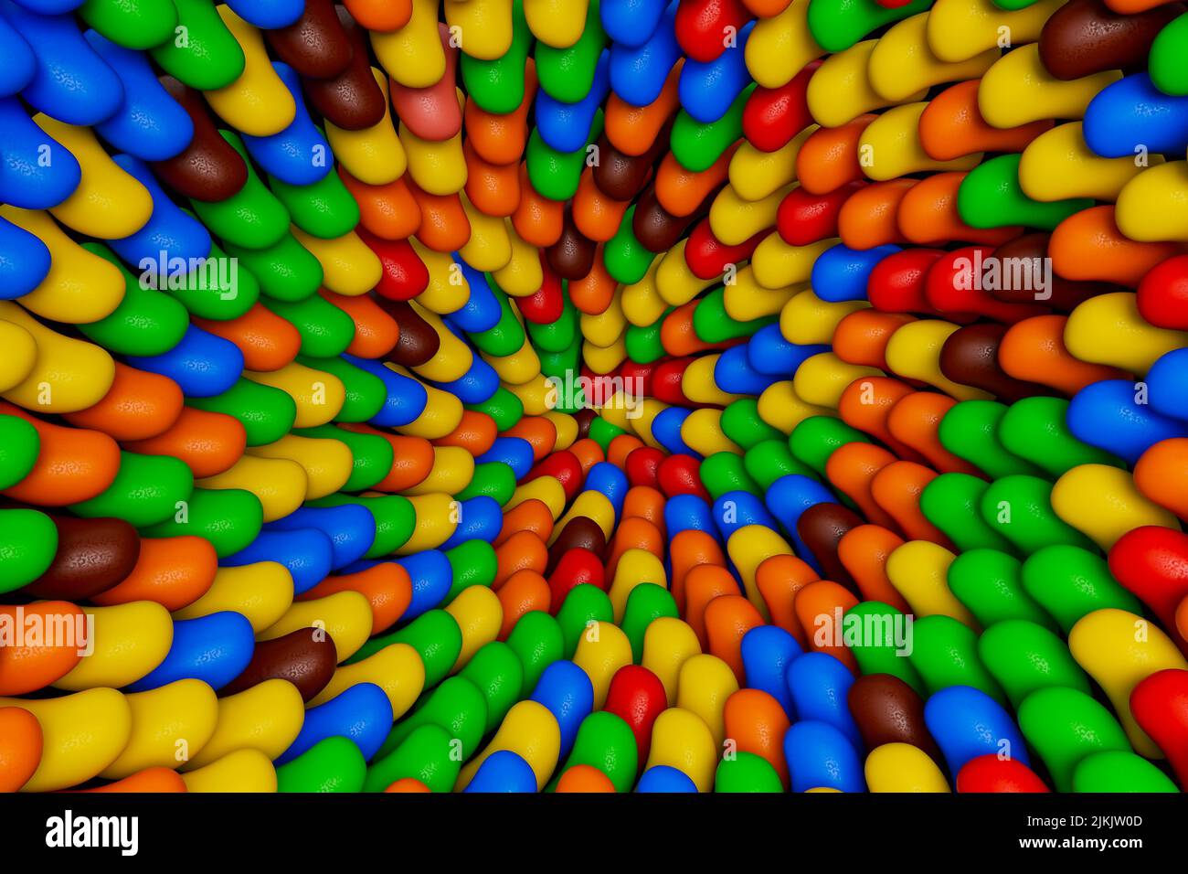 Rainbow candies background Abstract Colorful Jelly swirl Spiral round ...