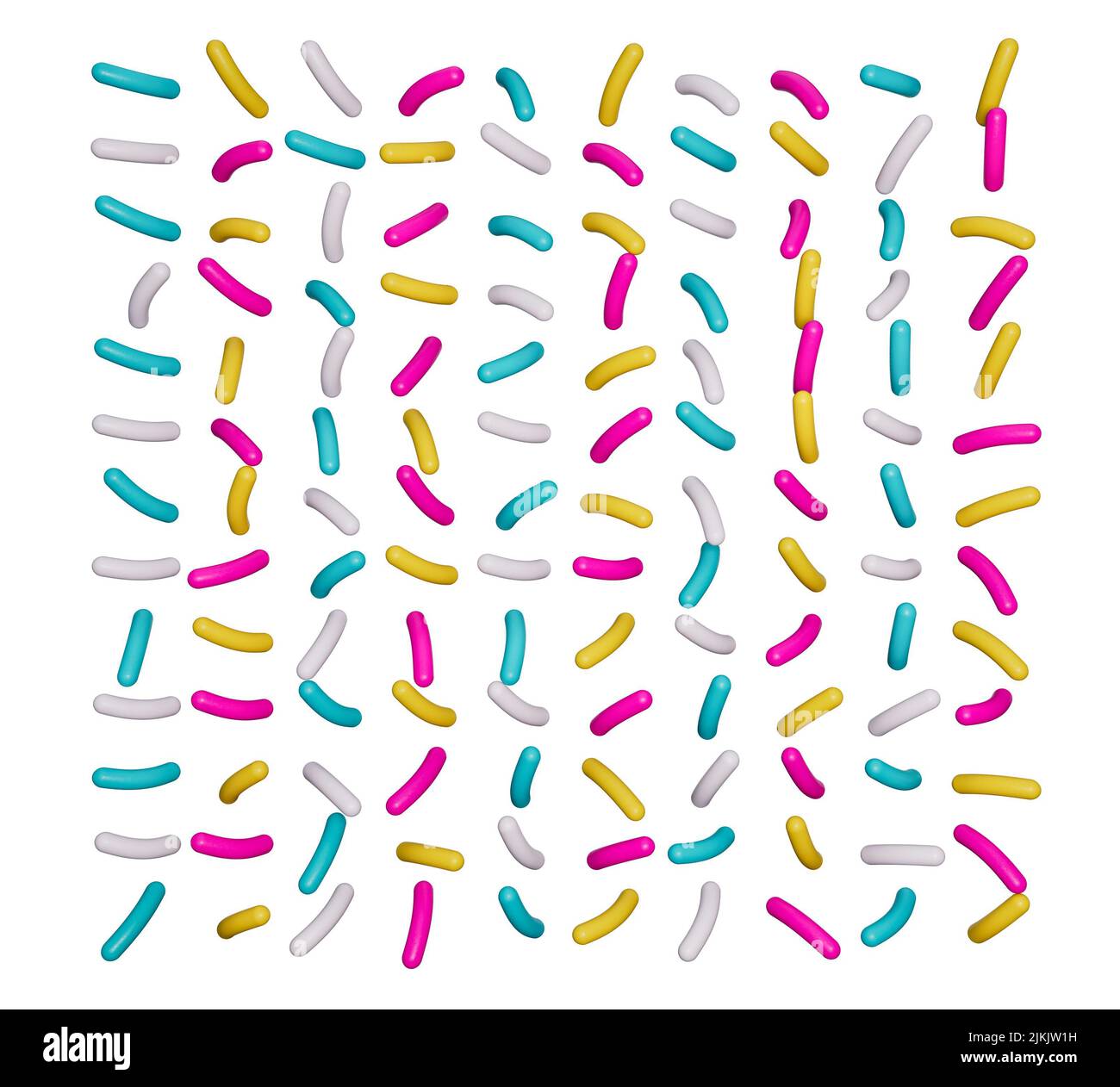 Sprinkles Pattern of Colorful sprinkle 3d illustration Stock Photo - Alamy