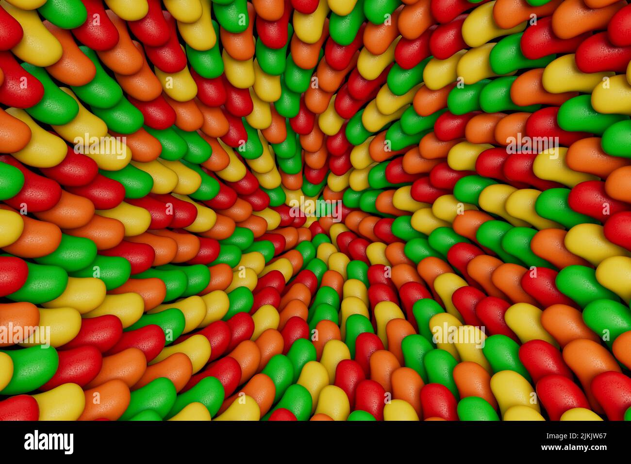 Jelly beans candies Spiral background Abstract Colorful Jelly swirl ...