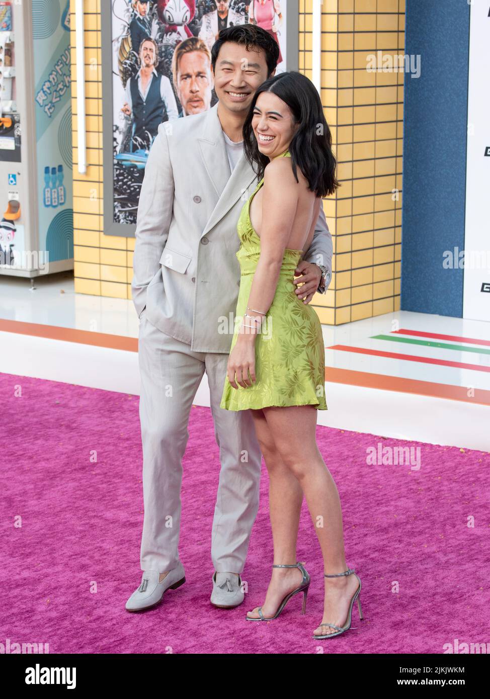 Los Angeles, California, USA. 01st Aug, 2022. Simu Liu and Jade Bender ...