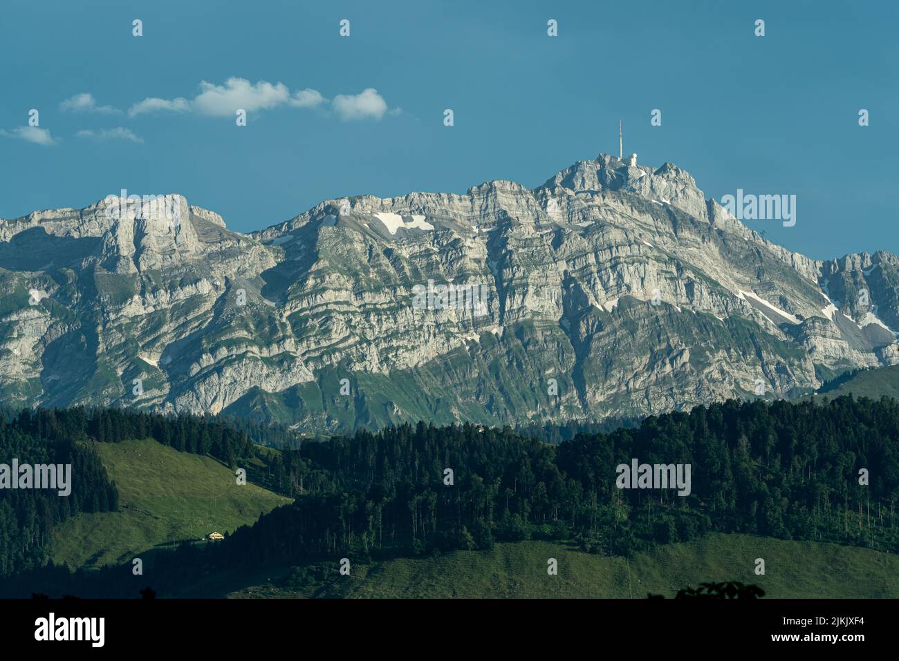 A scenic view of Alpstein and Santis mountain during the daytime Stock ...