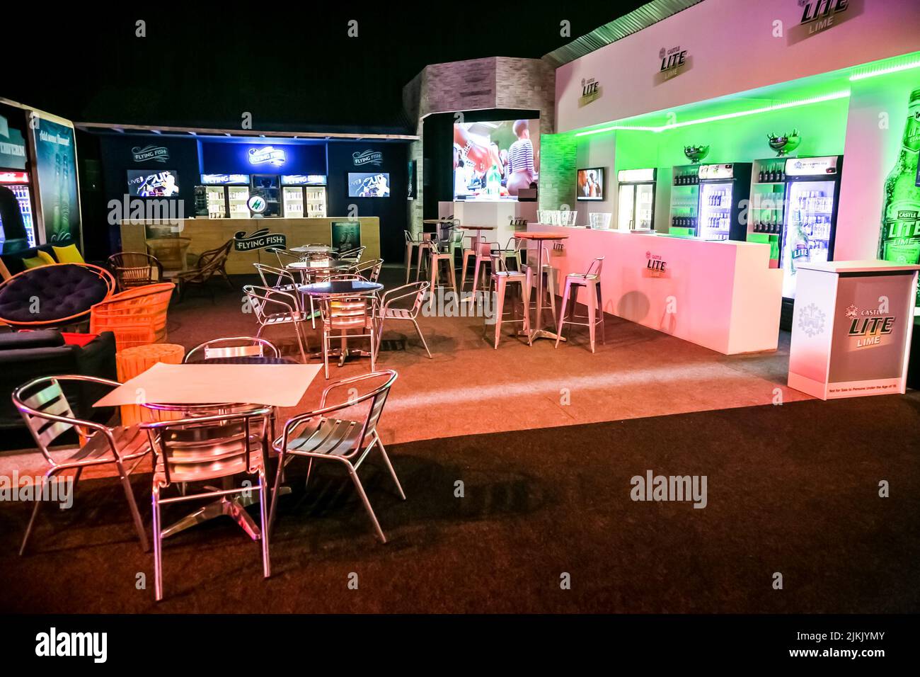 An interior of Alcohol Bar and Tavern in Cape Town, South Africa Stock ...