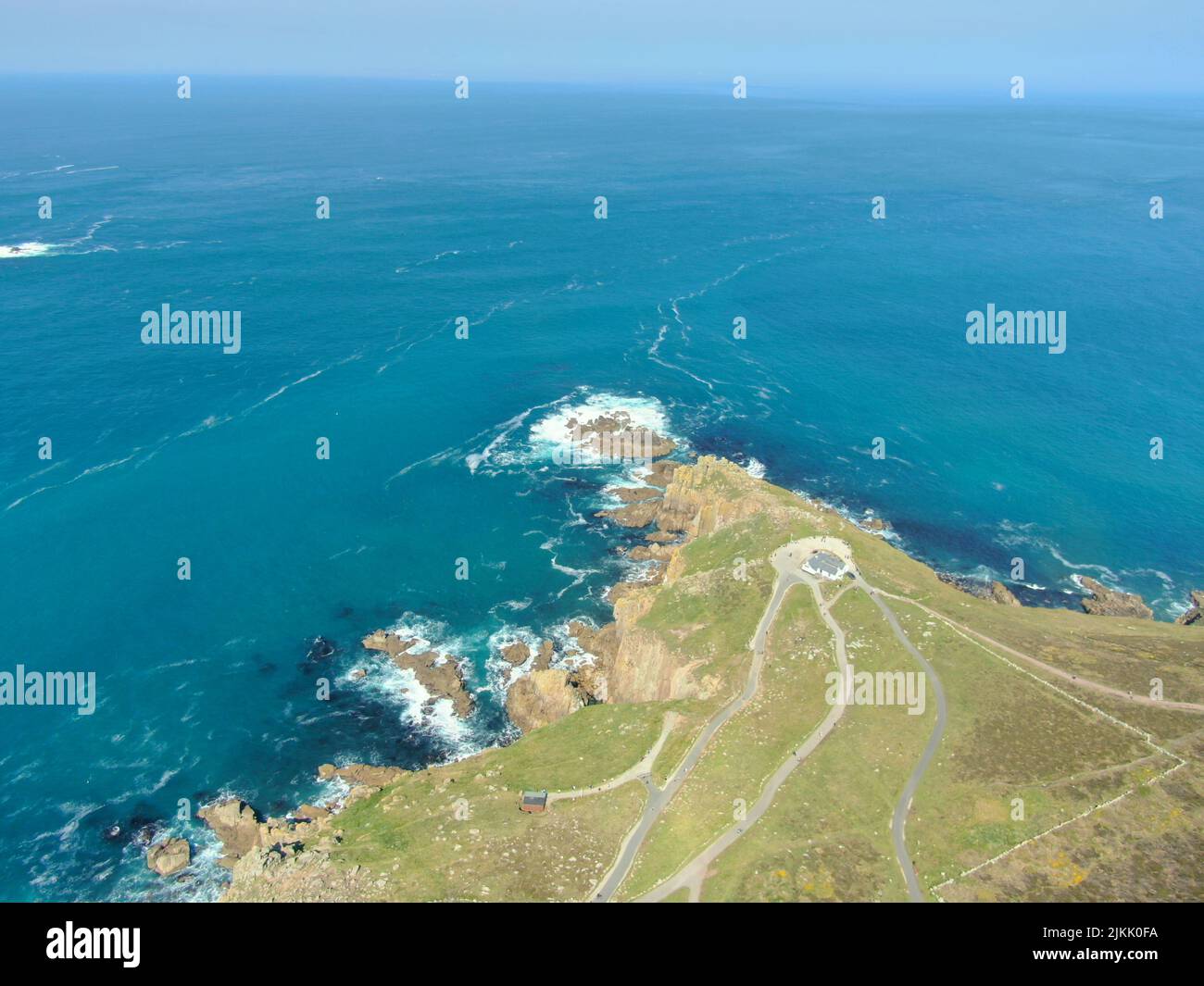 Aerial view lands end cornwall hi-res stock photography and images - Alamy