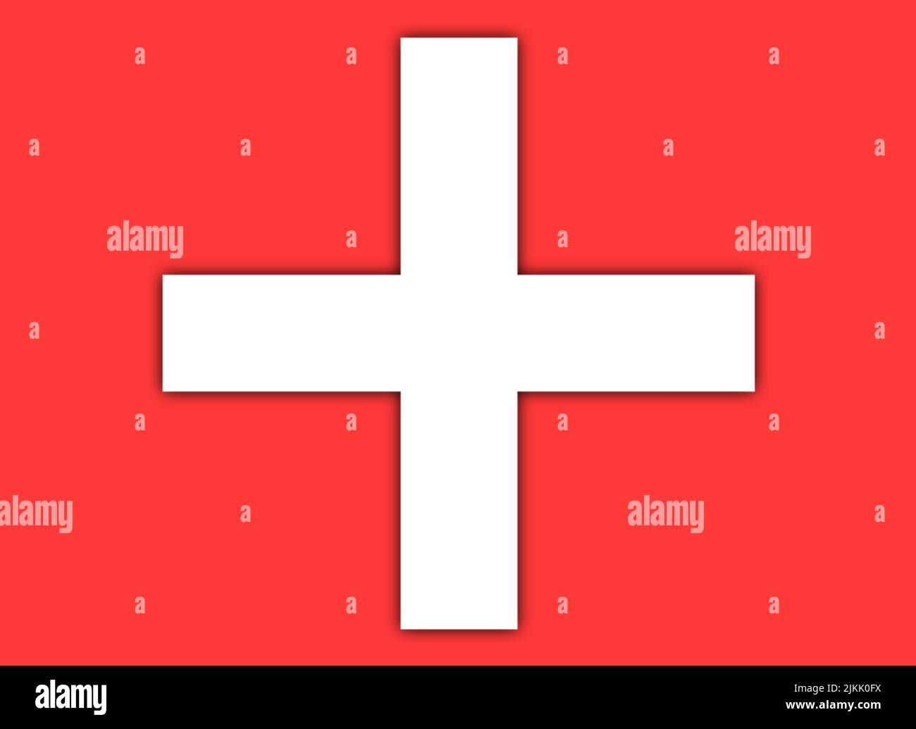 Vintage red cross sign hi-res stock photography and images - Alamy