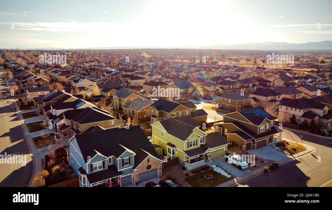 Sprawling suburbs of a city hi-res stock photography and images - Alamy