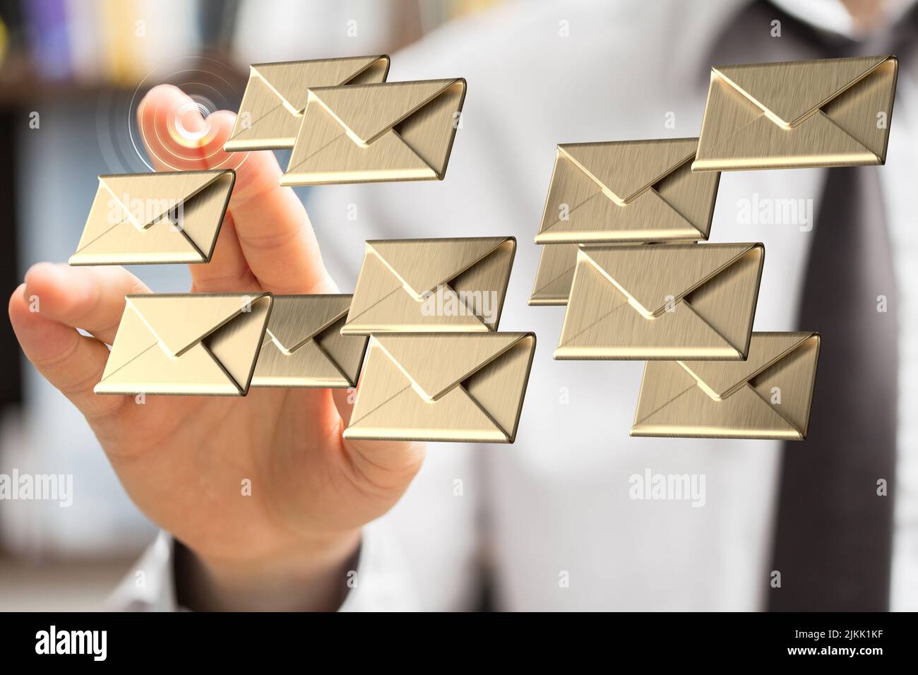 A 3D render of the Email technology with icon symbol Stock Photo - Alamy