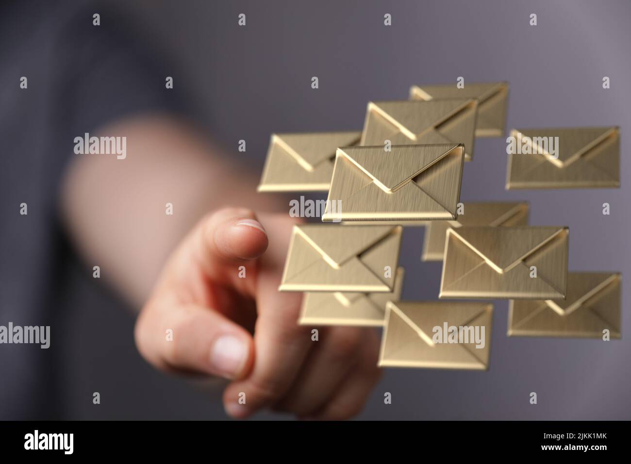 A 3D render of the Email technology with icon symbol Stock Photo - Alamy