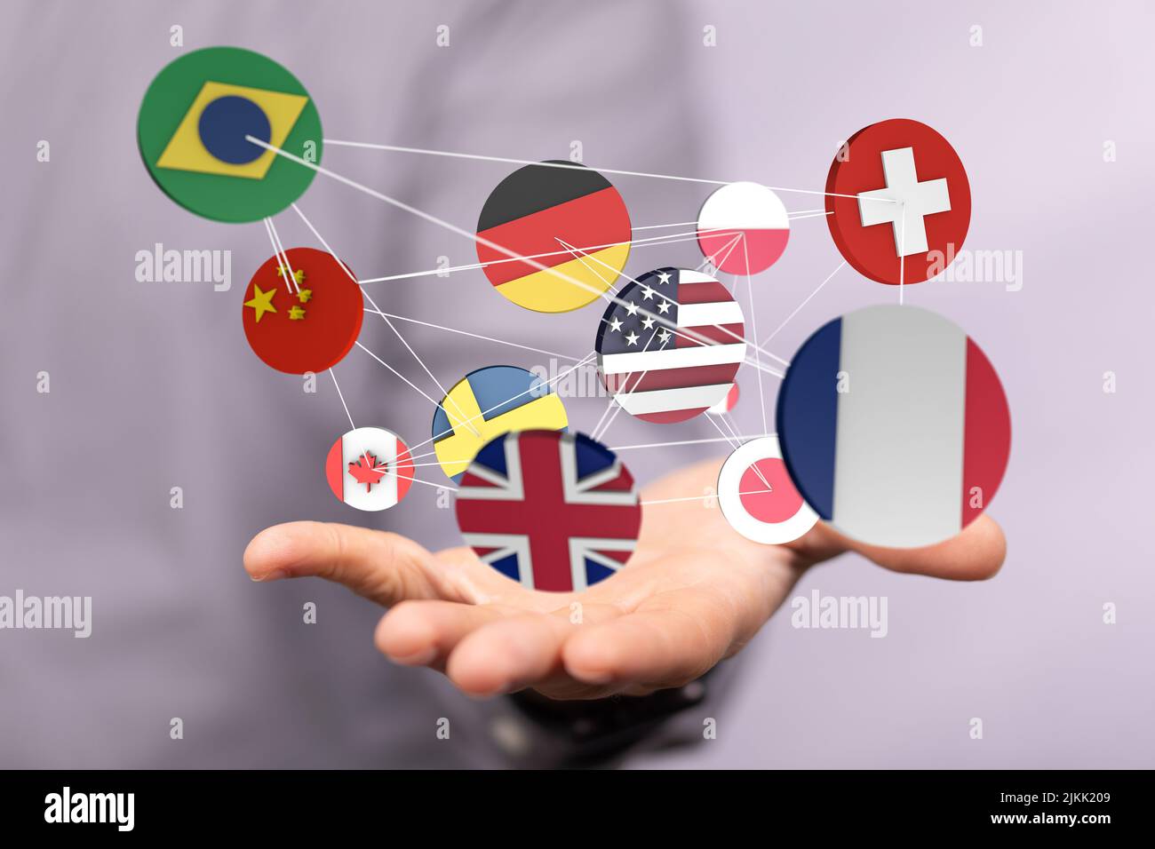 Flag projection hi-res stock photography and images - Alamy