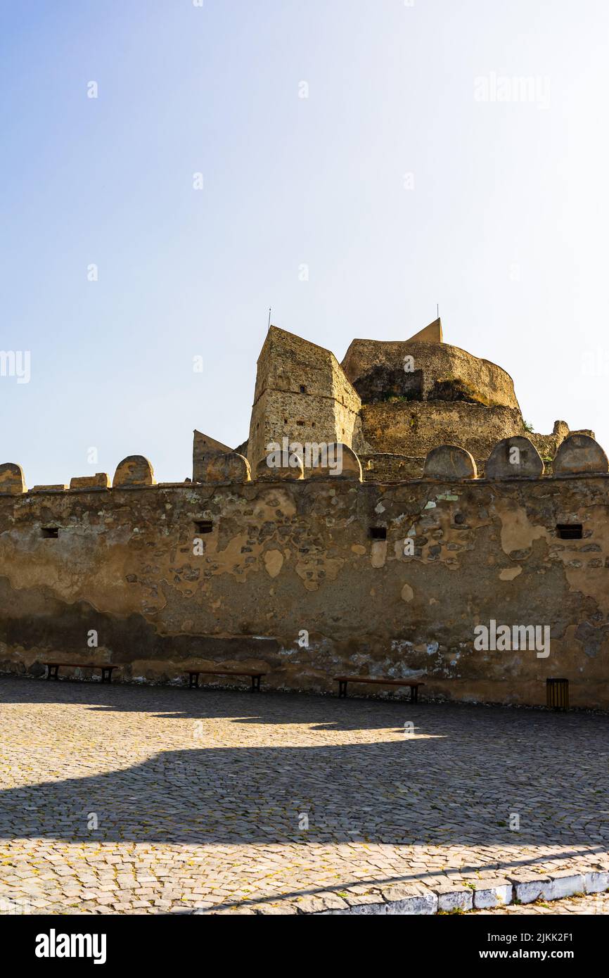 Famous Rupea fortress in Transylvania, Romania. Rupea Citadel (Cetatea ...