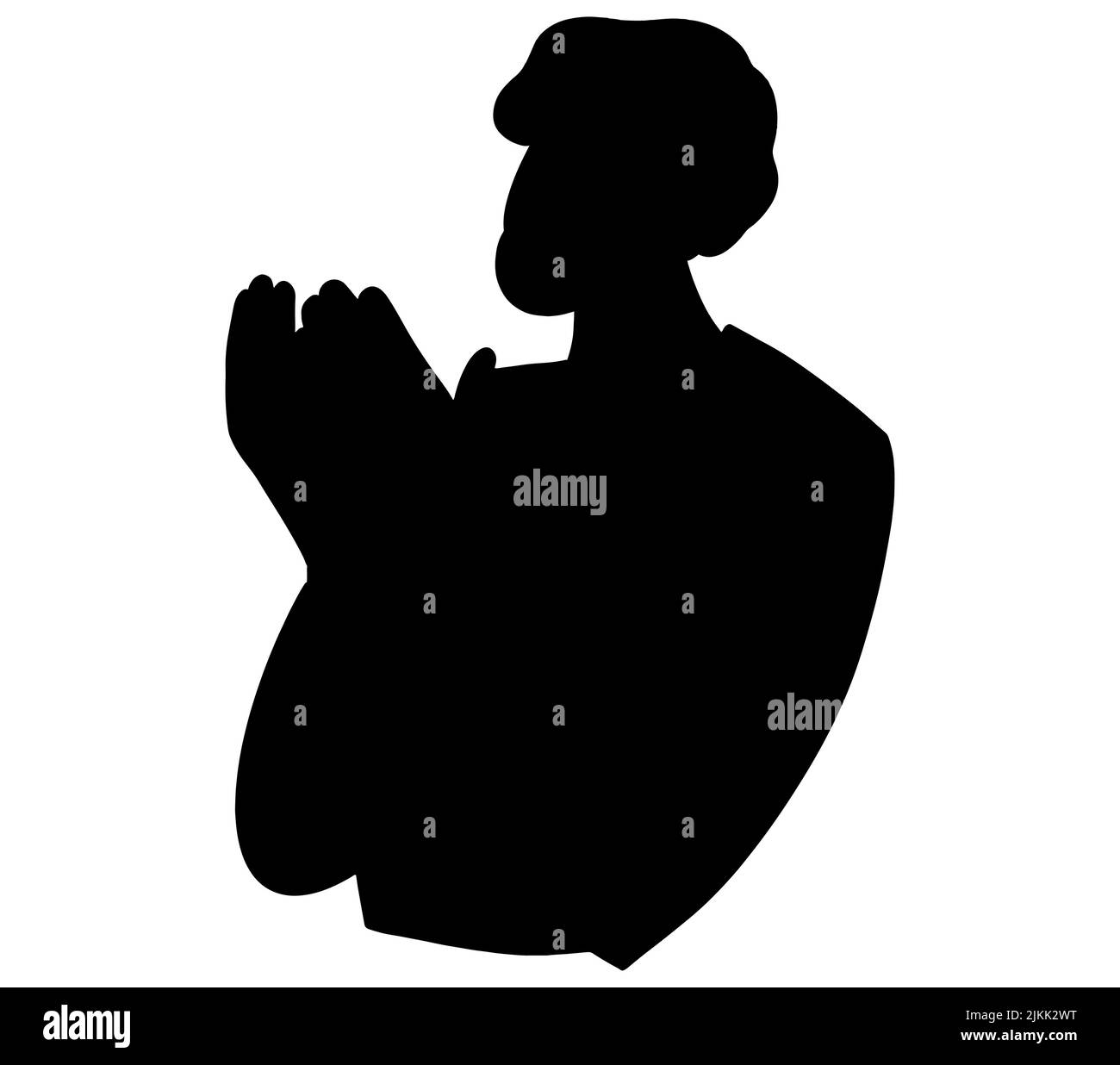 Muslim man praying old background Cut Out Stock Images & Pictures - Alamy