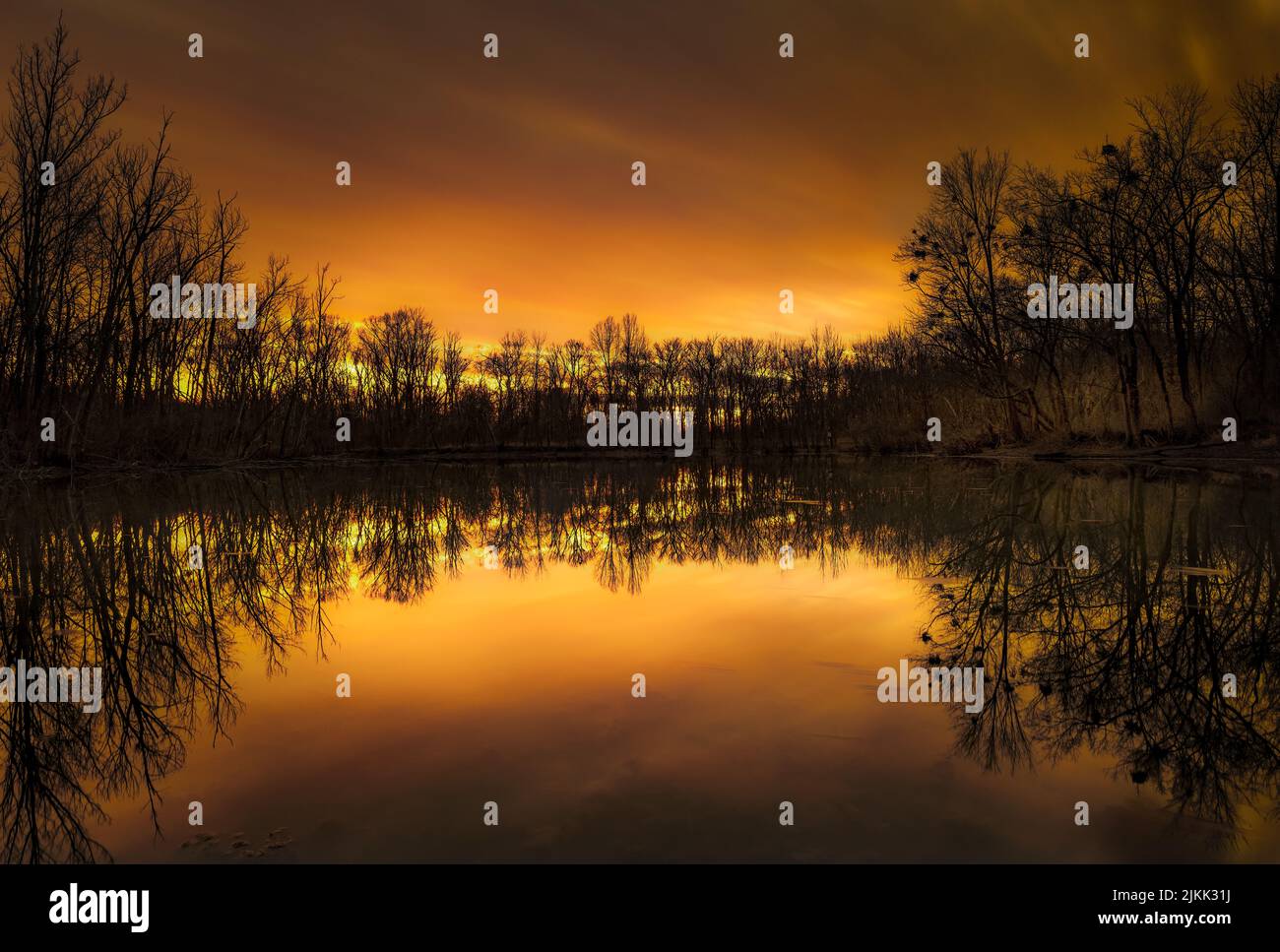 Scenic view clouds reflecting hi-res stock photography and images - Alamy