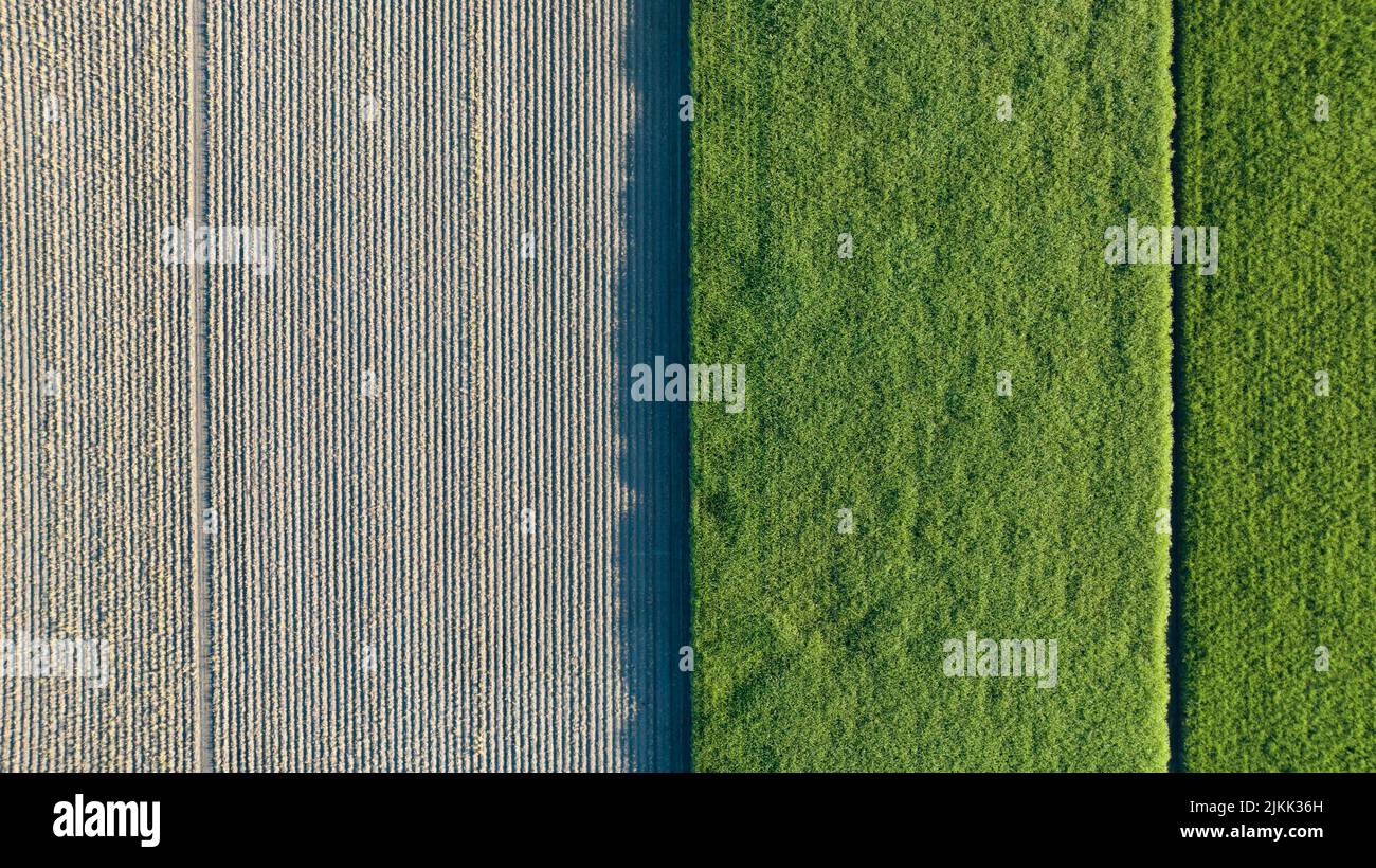 Aerial view of farm land hi-res stock photography and images - Alamy