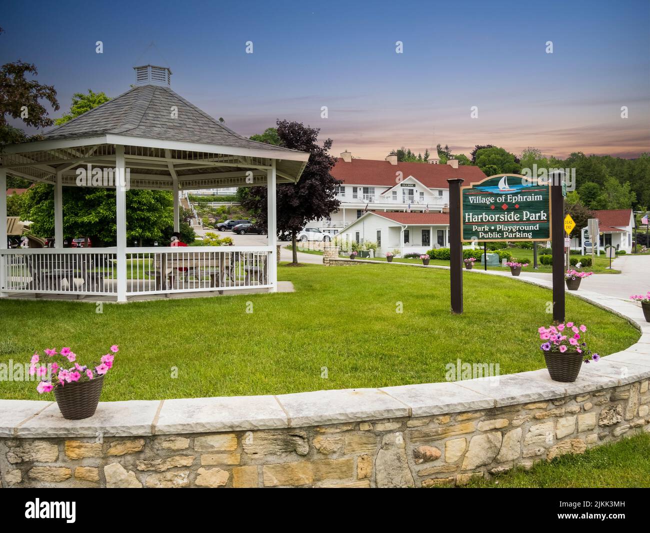 Harborside Park in Ephraim in Door County Wisconsin USA Stock Photo - Alamy