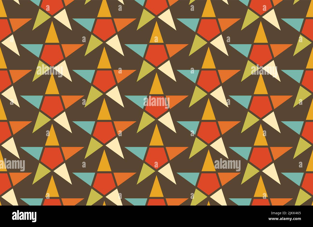 Star retro pattern dark geometric aged disco flat. Vintage texture ...