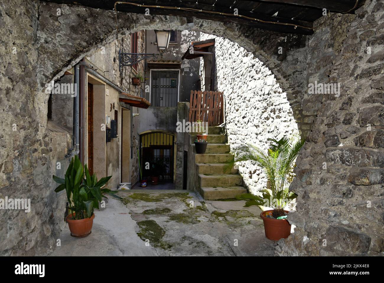 The old medieval buildings in Bassiano, Lazio, Italy Stock Photo - Alamy