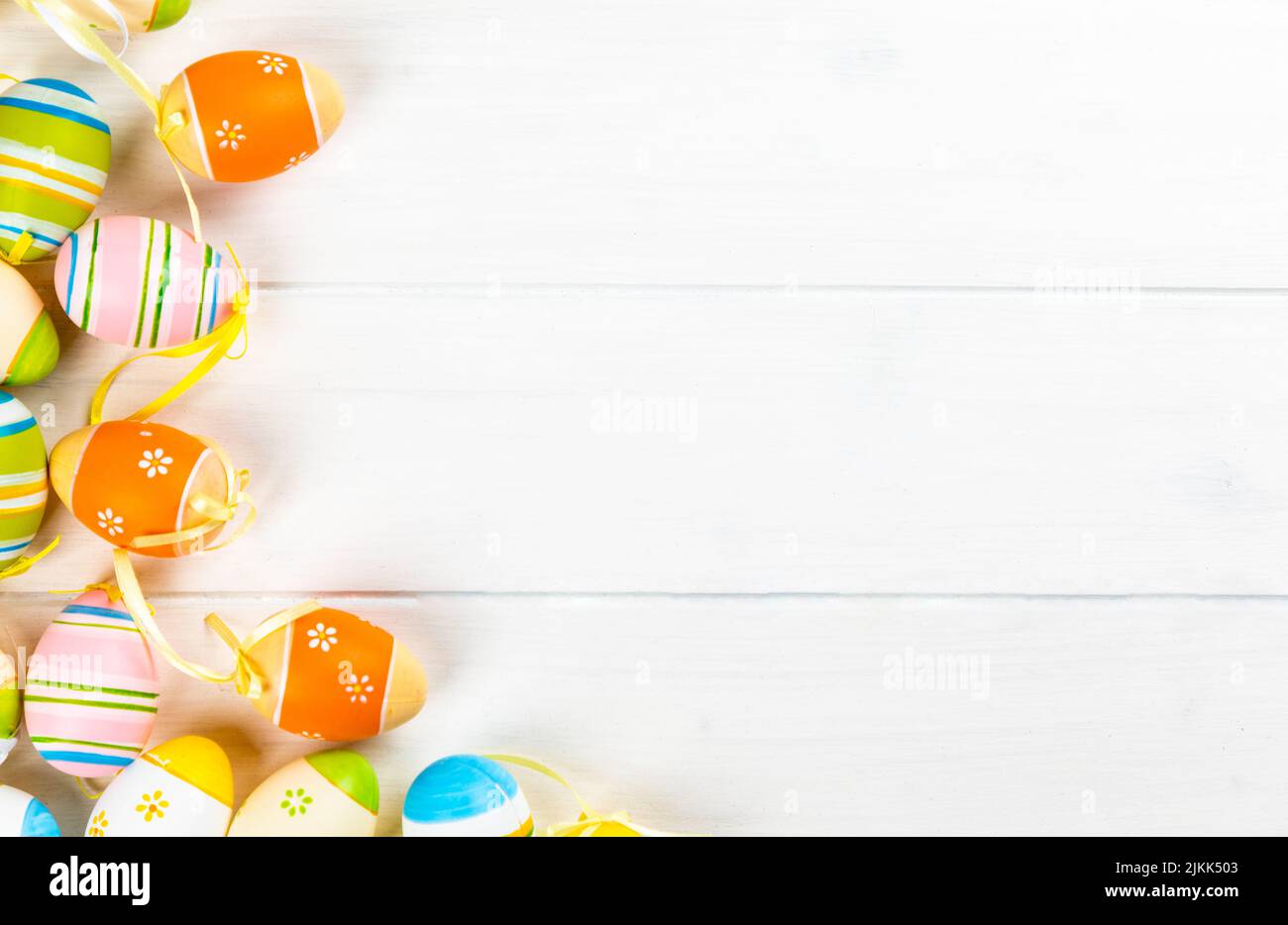colorful easter eggs frame Stock Photo - Alamy
