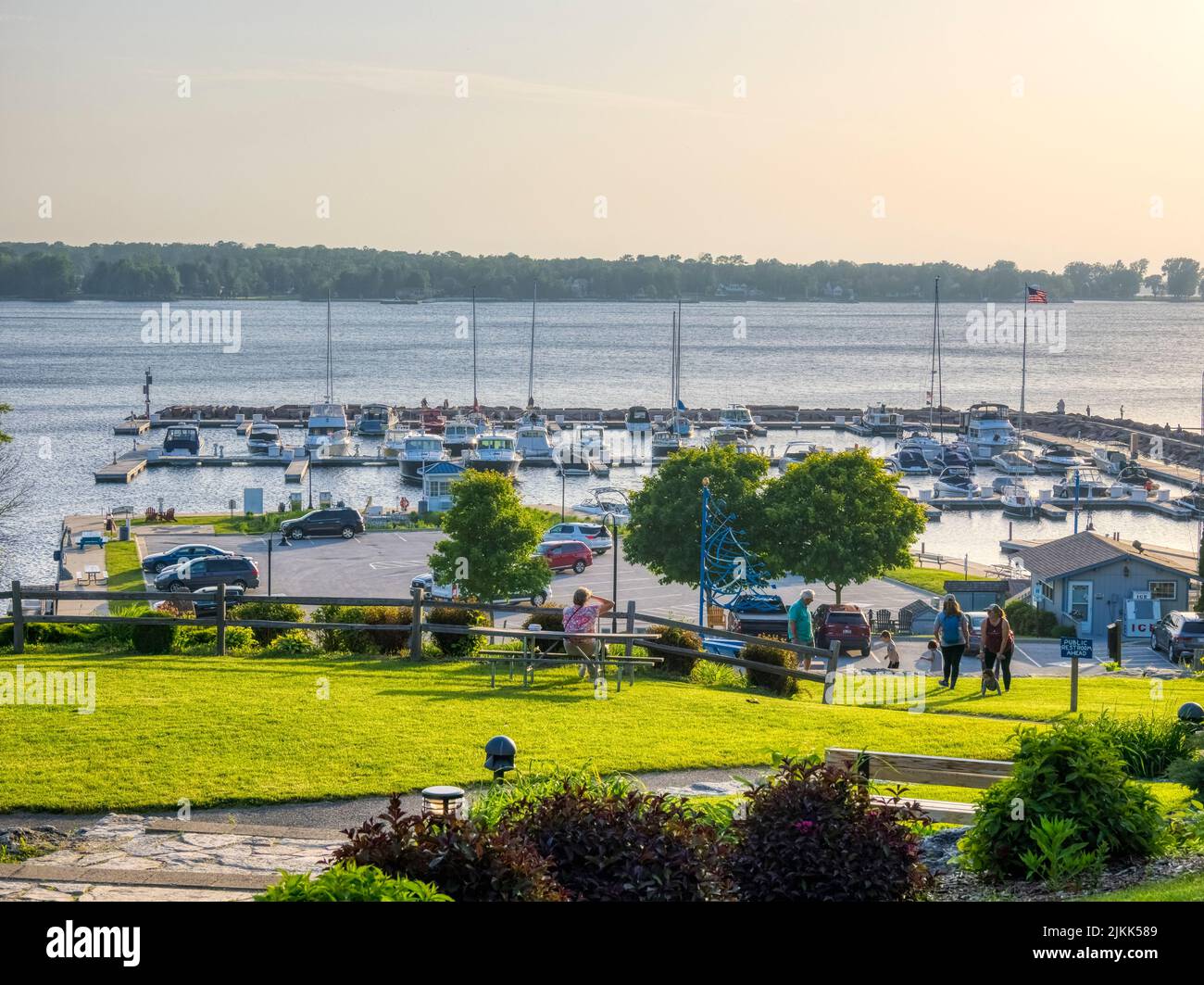 Egg Harbor Marina from Harbor View Park in Egg Harbor in Door County ...