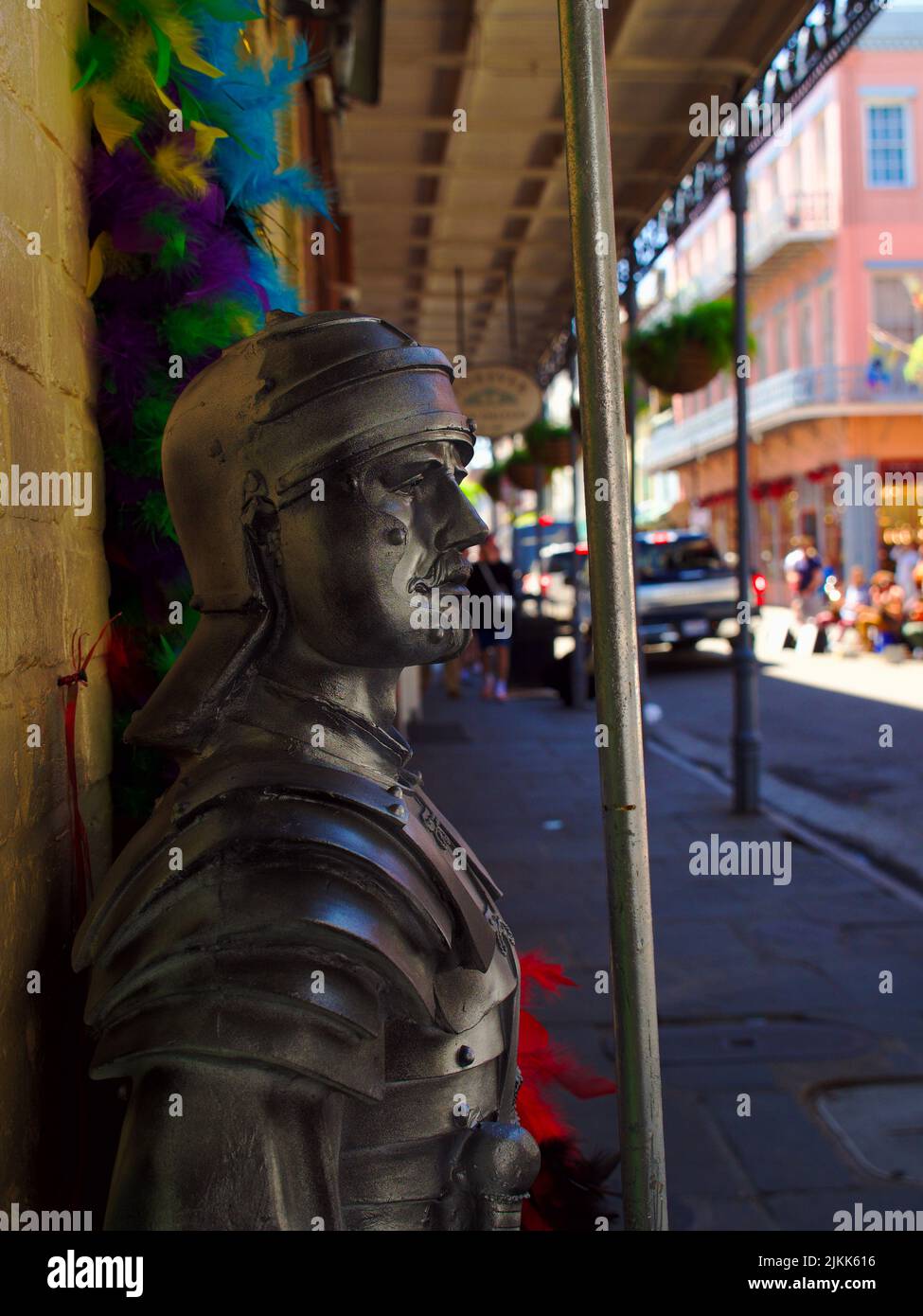 A vertical shot of a statue at the Royal Street New Orleans Stock Photo ...