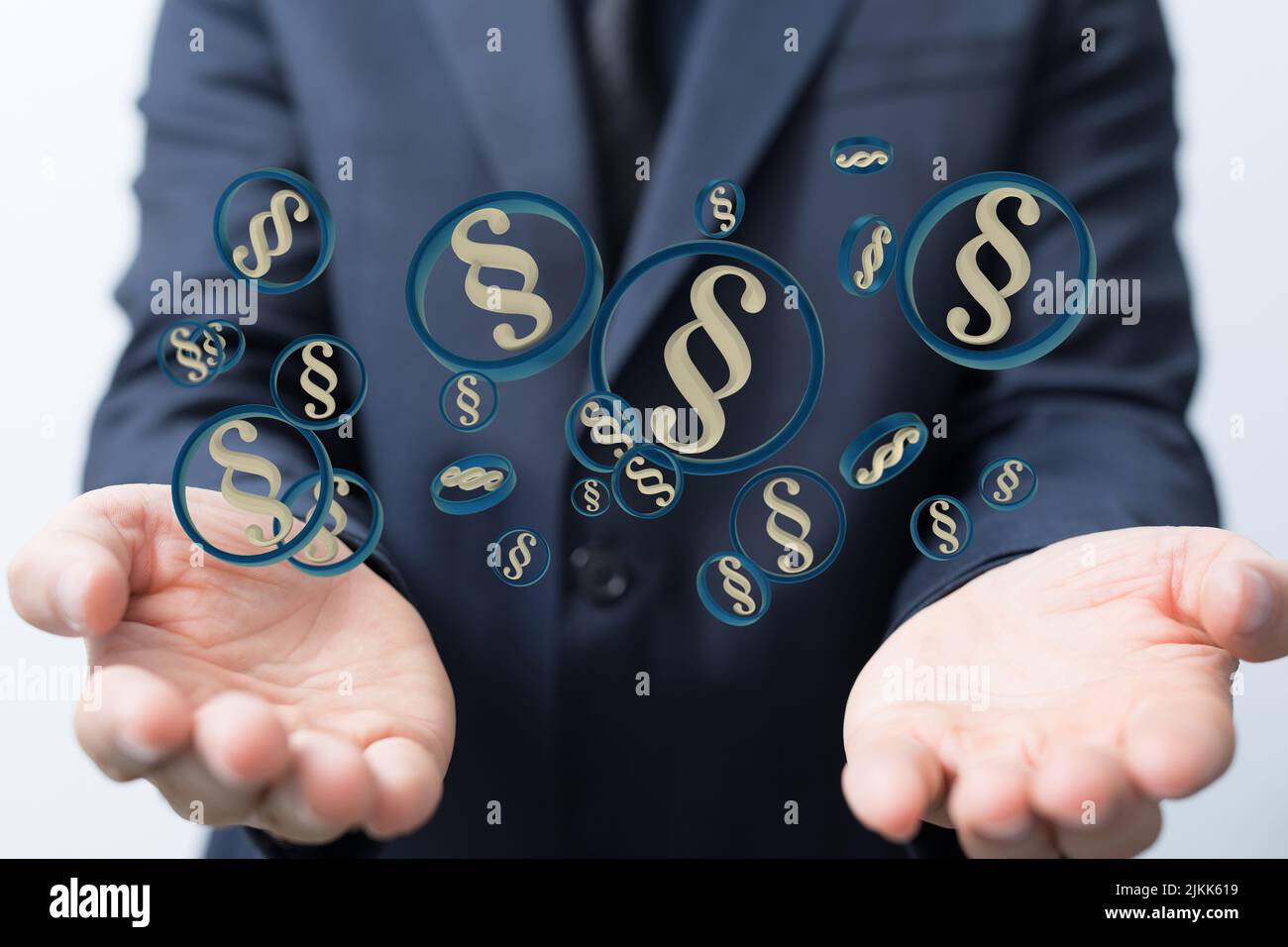 A digital illustration of floating law signs in the hands Stock Photo ... A digital illustration of floating law signs in the hands Stock Photo ...