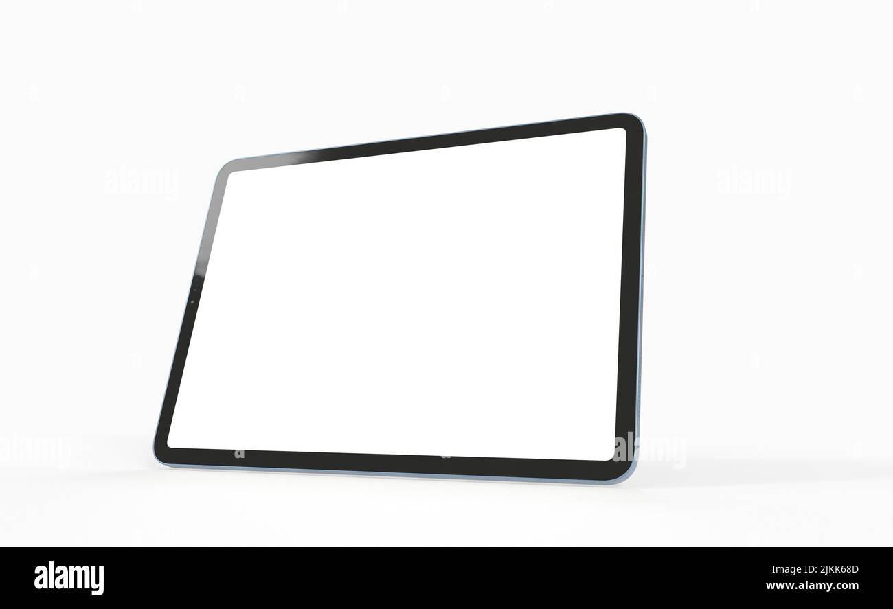 A 3d render of a modern tablet isolated on a white background with copy ...