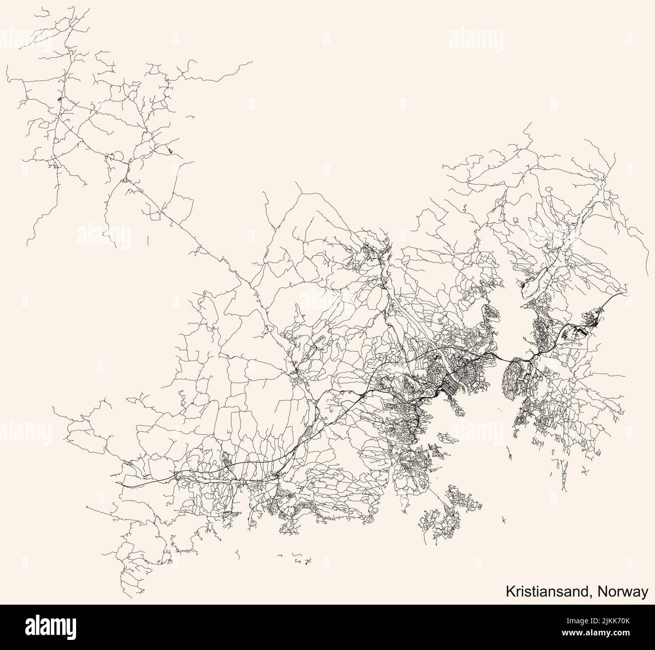 Map of kristiansand hi-res stock photography and images - Alamy