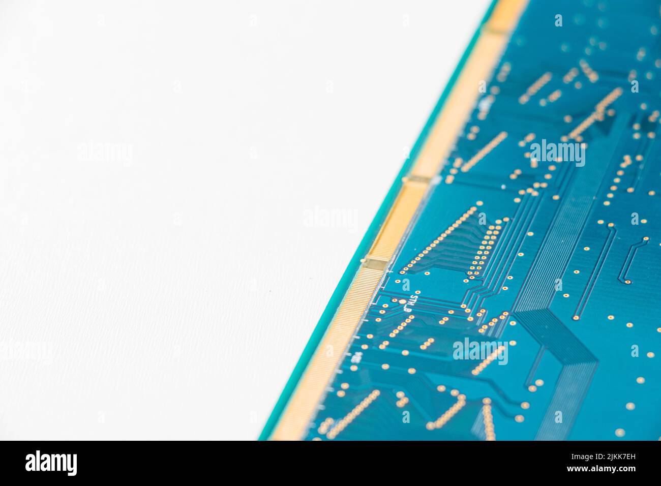 Electronic motherboard, isometric processor microchip on the white ...