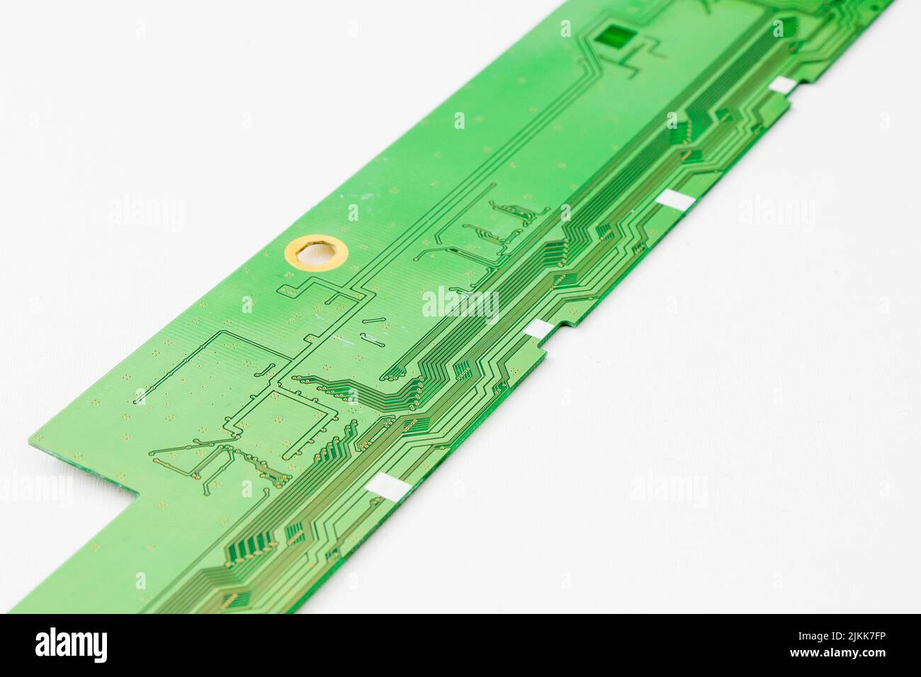 Electronic motherboard, isometric processor microchip on the white ...