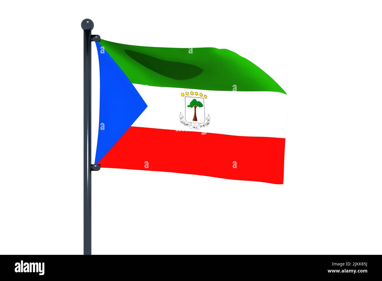 Equatorial guinea flag waving alpha hi-res stock photography and images ...