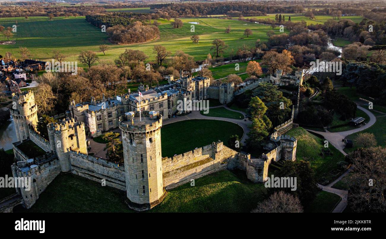 Warwick castle view hi-res stock photography and images - Alamy