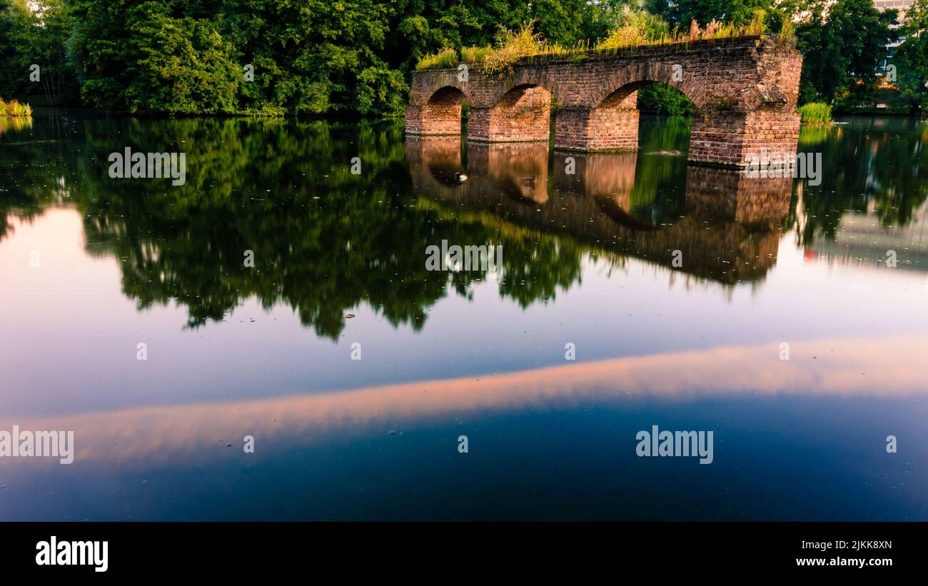 Broken bridge over river hi-res stock photography and images - Alamy