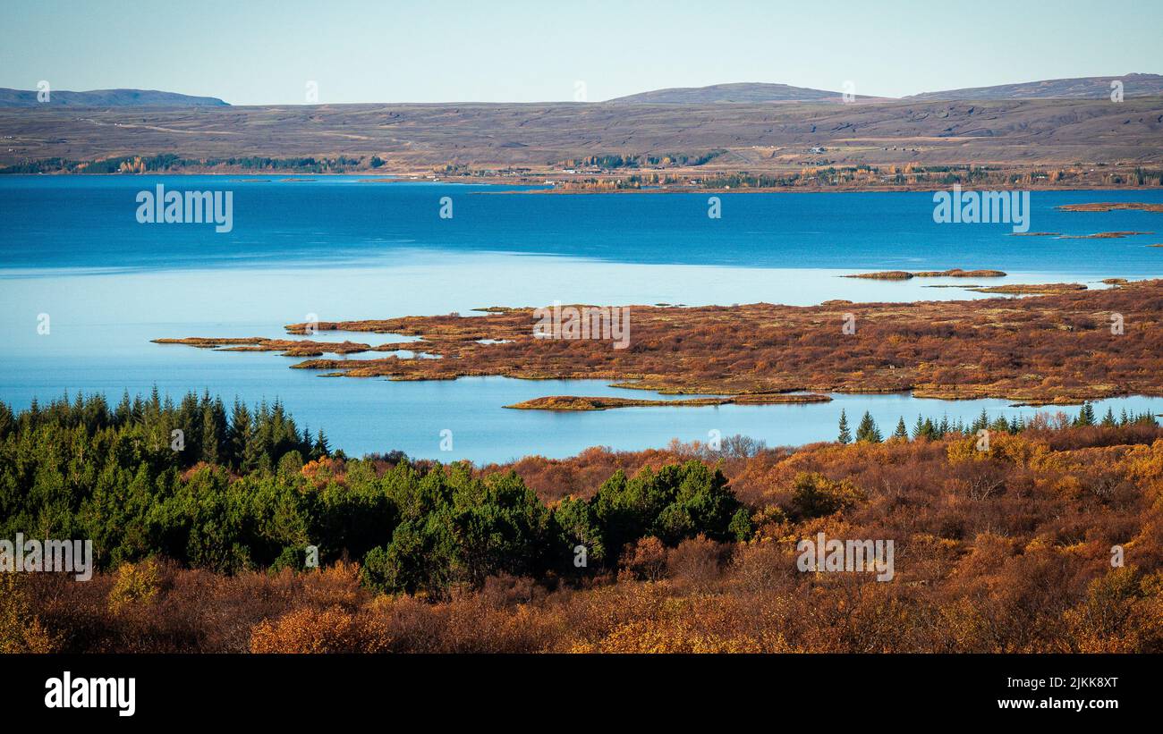 A beautiful view of North Atlantic Island with sunlight Stock Photo - Alamy