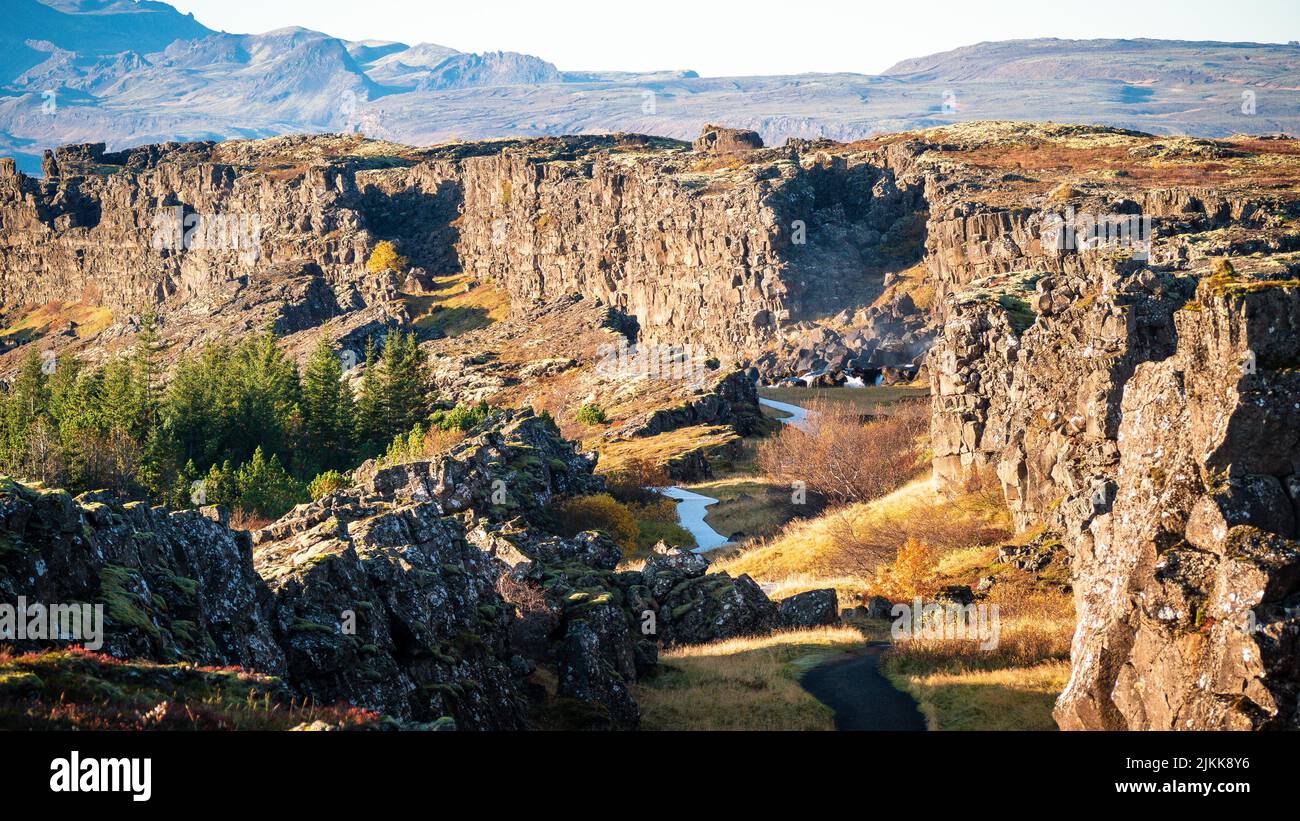 A beautiful view of North Atlantic Island with sunlight Stock Photo - Alamy
