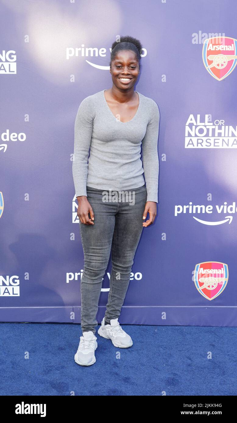 Freda Ayisi arrives for the All or Nothing Arsenal Premiere at ...