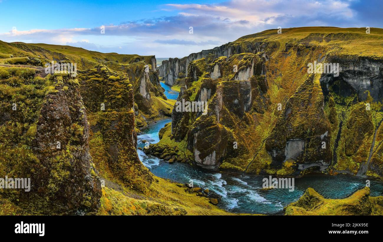 An aerial view of a natural landscape in Iceland Stock Photo - Alamy