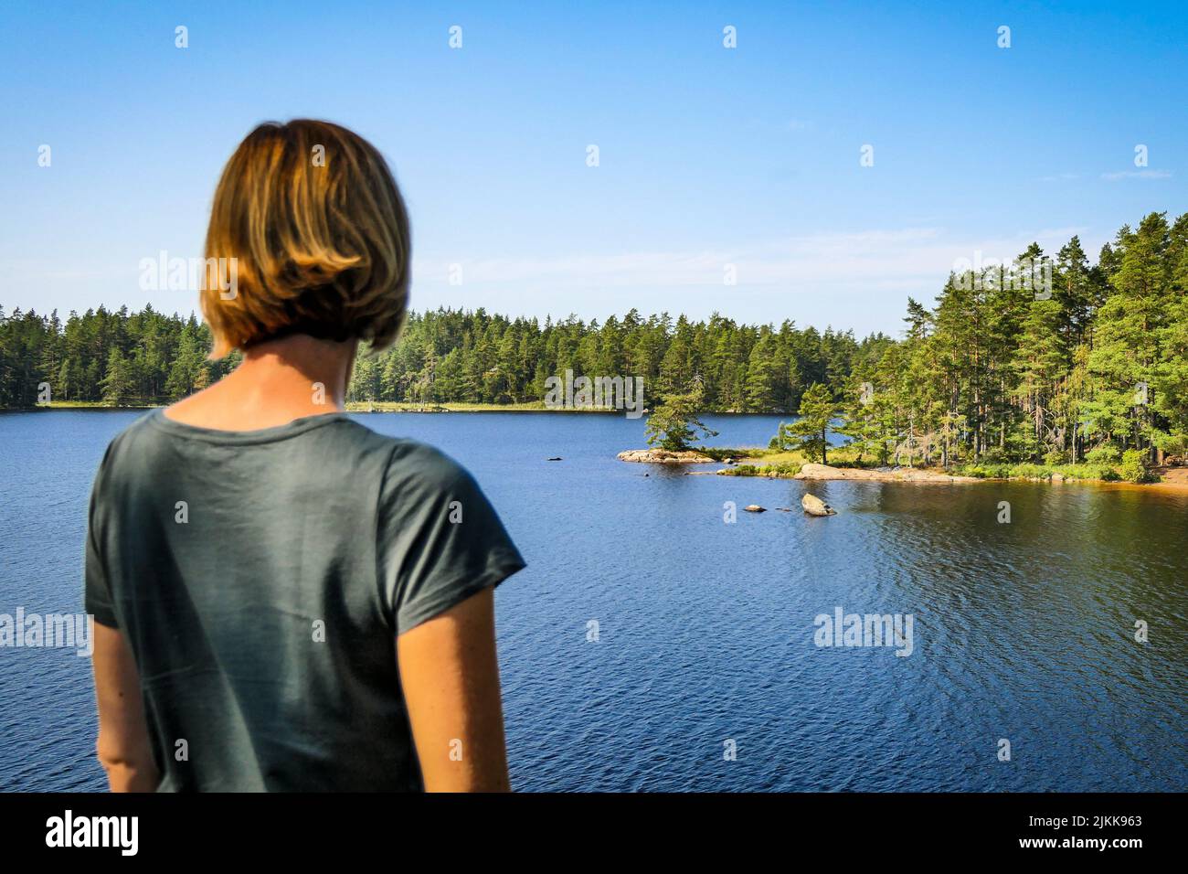 A beautiful view of Kingdom of Sweden with sunlight Stock Photo - Alamy