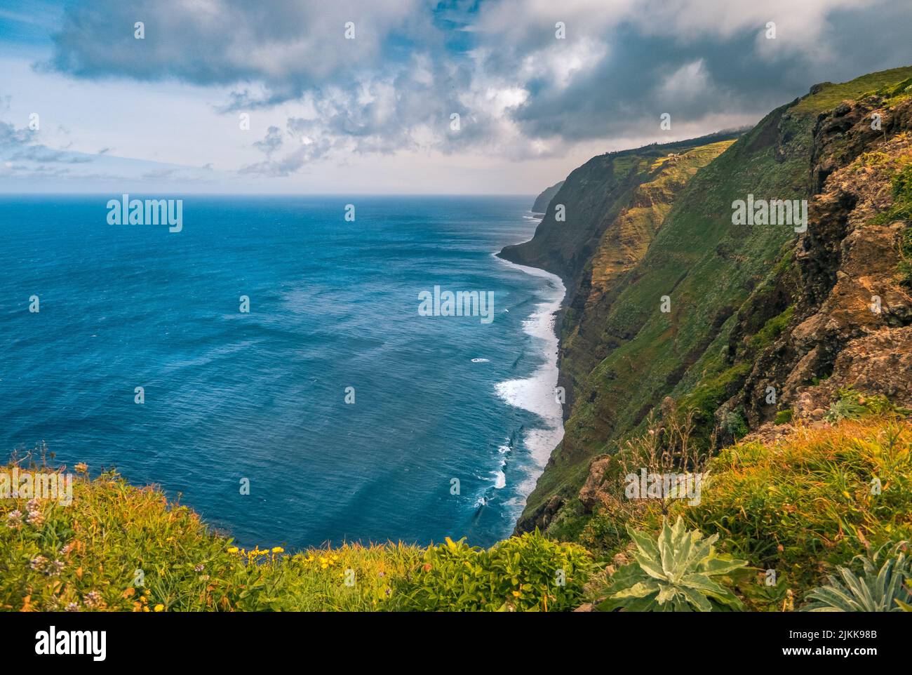 A beautiful view of Portuguese island with sunlight Stock Photo - Alamy