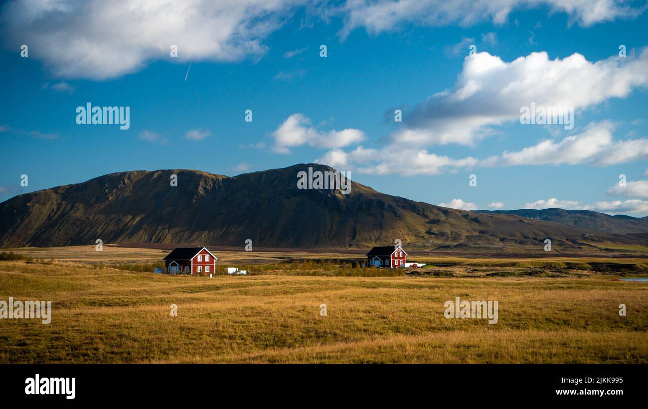 A beautiful view of North Atlantic Island with sunlight Stock Photo - Alamy
