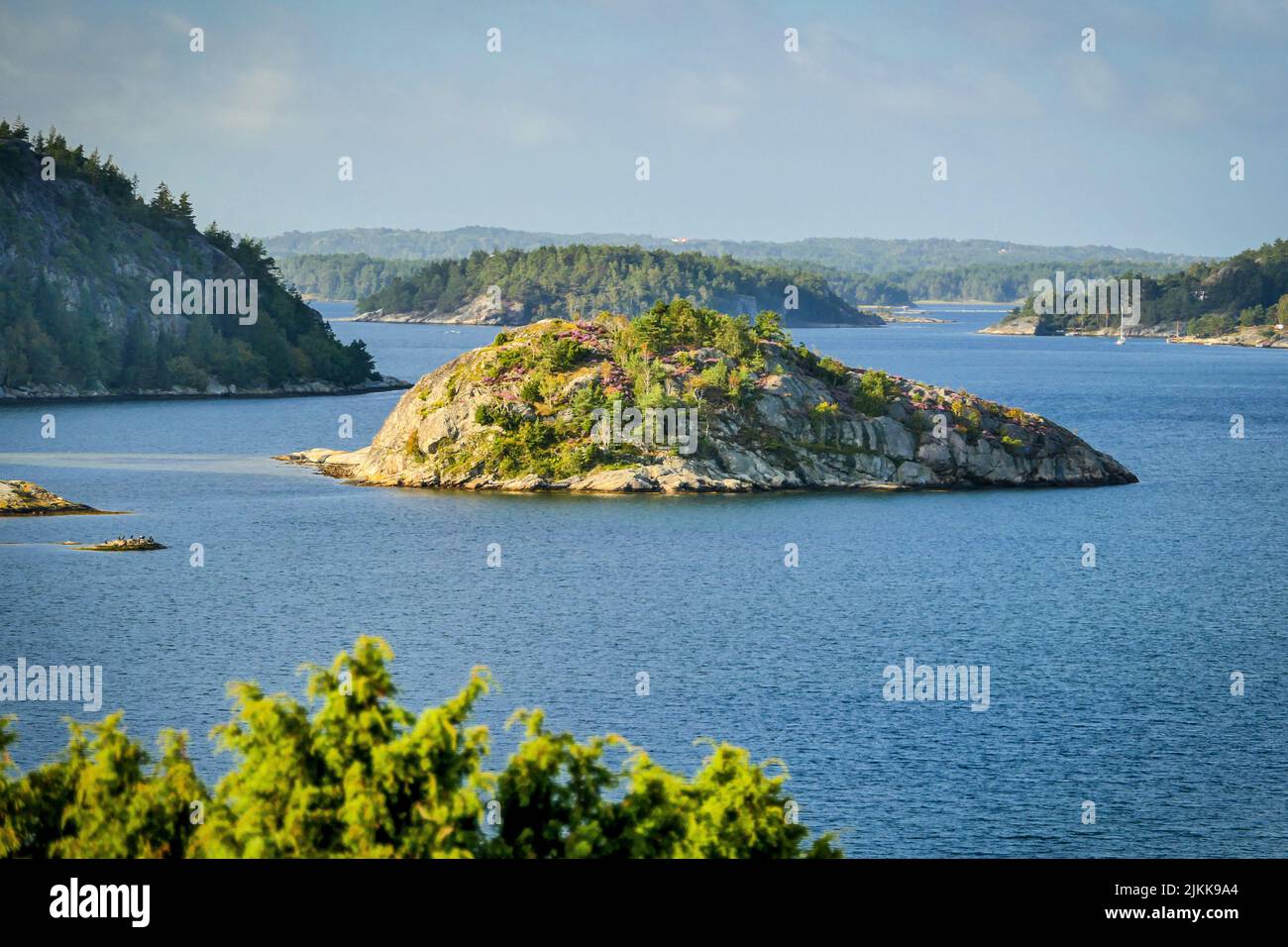 A beautiful view of the Kingdom of Sweden with sunlight Stock Photo - Alamy