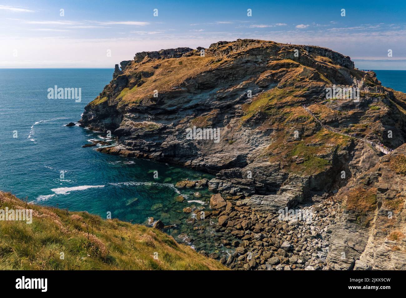 An aerial view of a natural landscape in Southern England, United ...