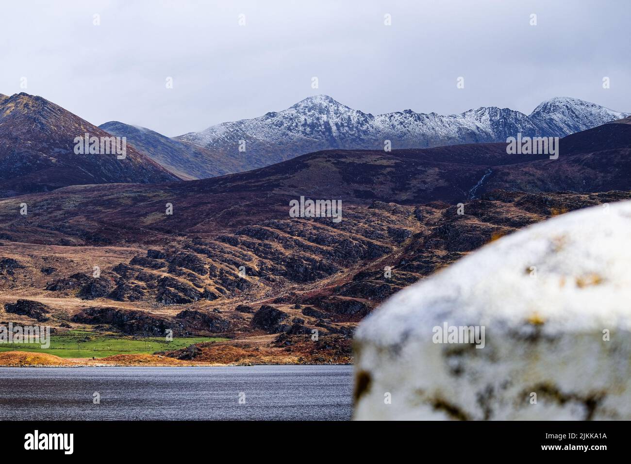 Snowy landscape by the sea hi-res stock photography and images - Alamy