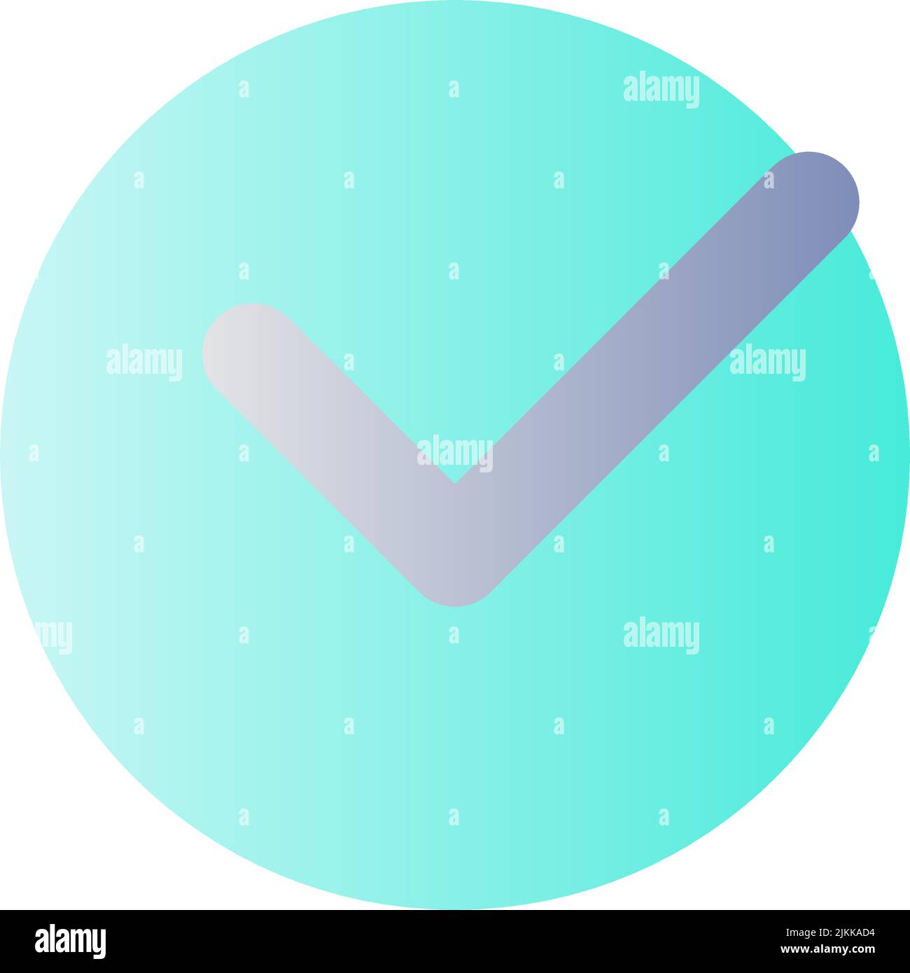 Accept button flat gradient color ui icon Stock Vector Image & Art - Alamy