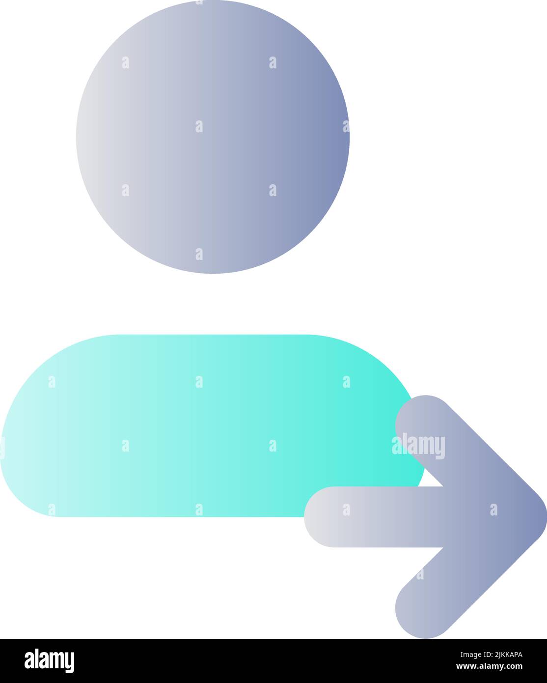 Transfer contact flat gradient color ui icon Stock Vector Image & Art - Alamy