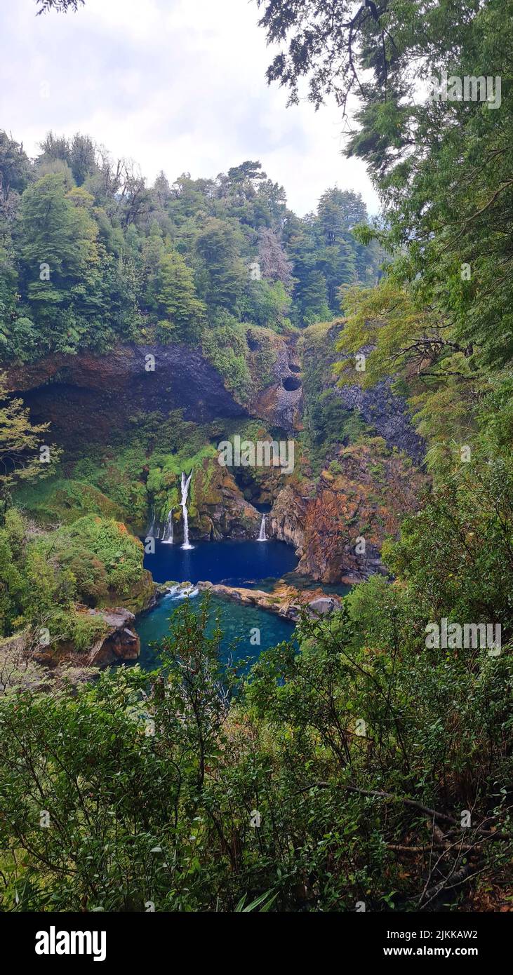 Vertical shot small waterfalls hi-res stock photography and images - Alamy