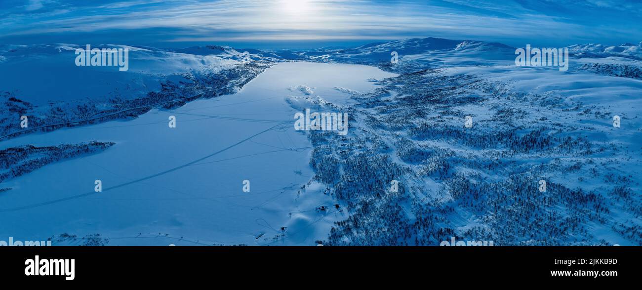 Beautiful view norwegian lake sunset hi-res stock photography and ...