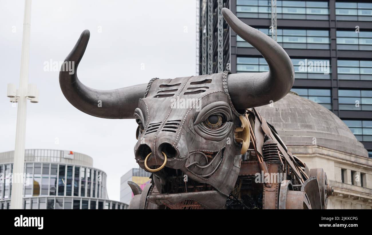 Birmingham commonwealth bull statue hi-res stock photography and images ...