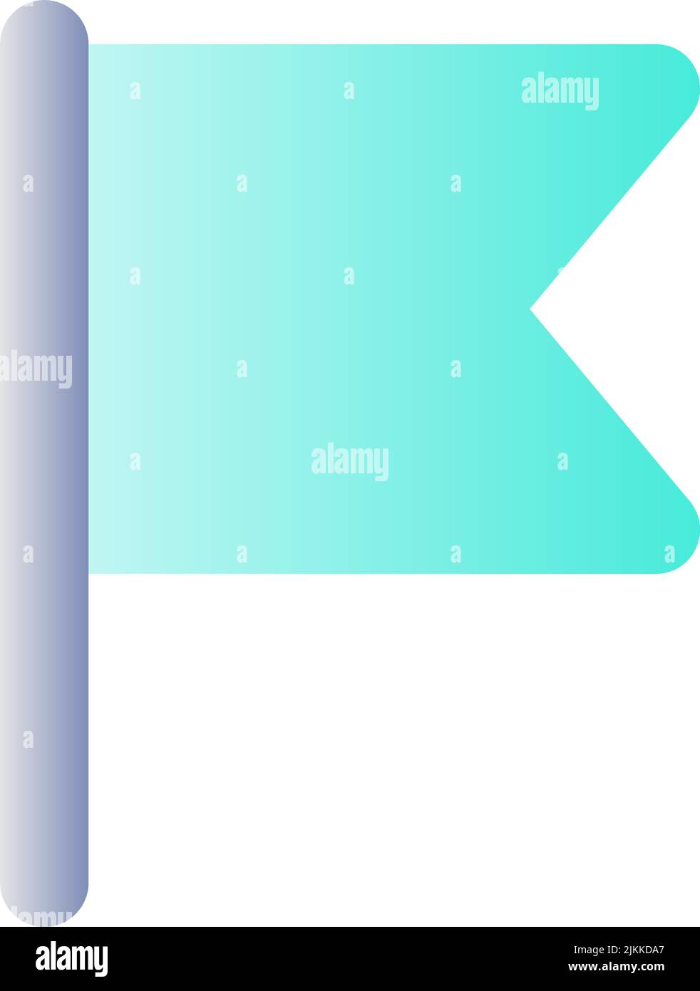 Simple flag for report flat gradient color ui icon Stock Vector Image ...