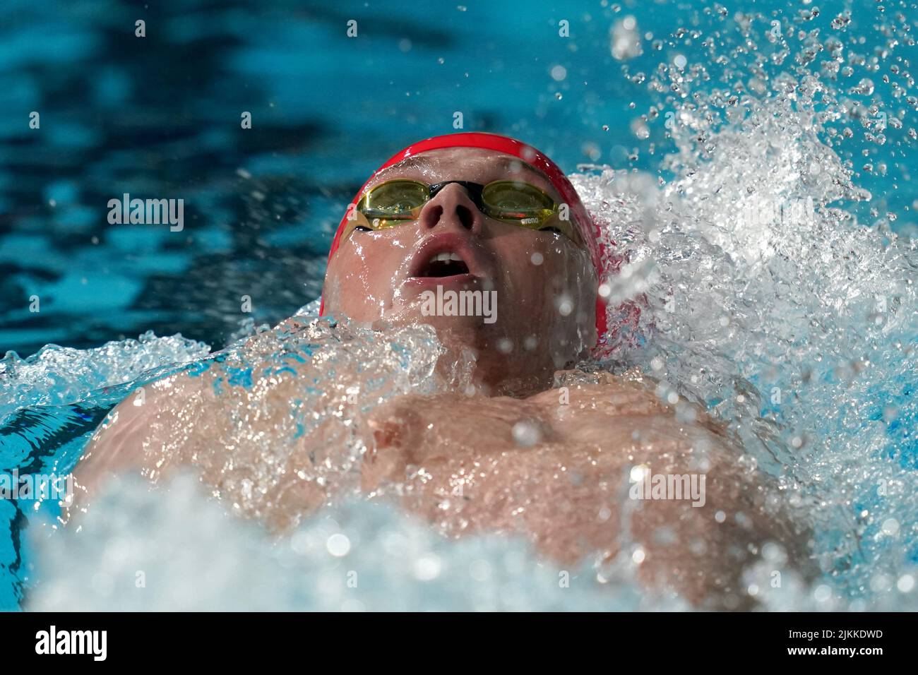 England’s Brodie Paul Williams in action during the Men’s 200m Backstroke Final at Sandwell ...