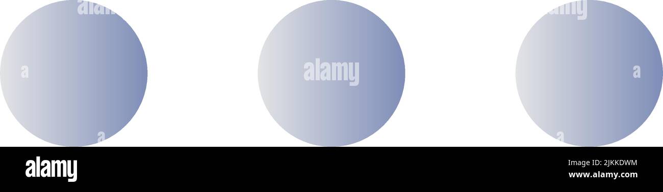 Three horizontal dots menu flat gradient color ui icon Stock Vector ...