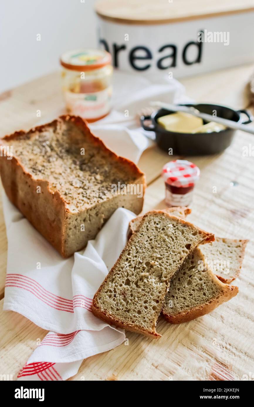 Healthy organic sliced bread hi-res stock photography and images - Alamy