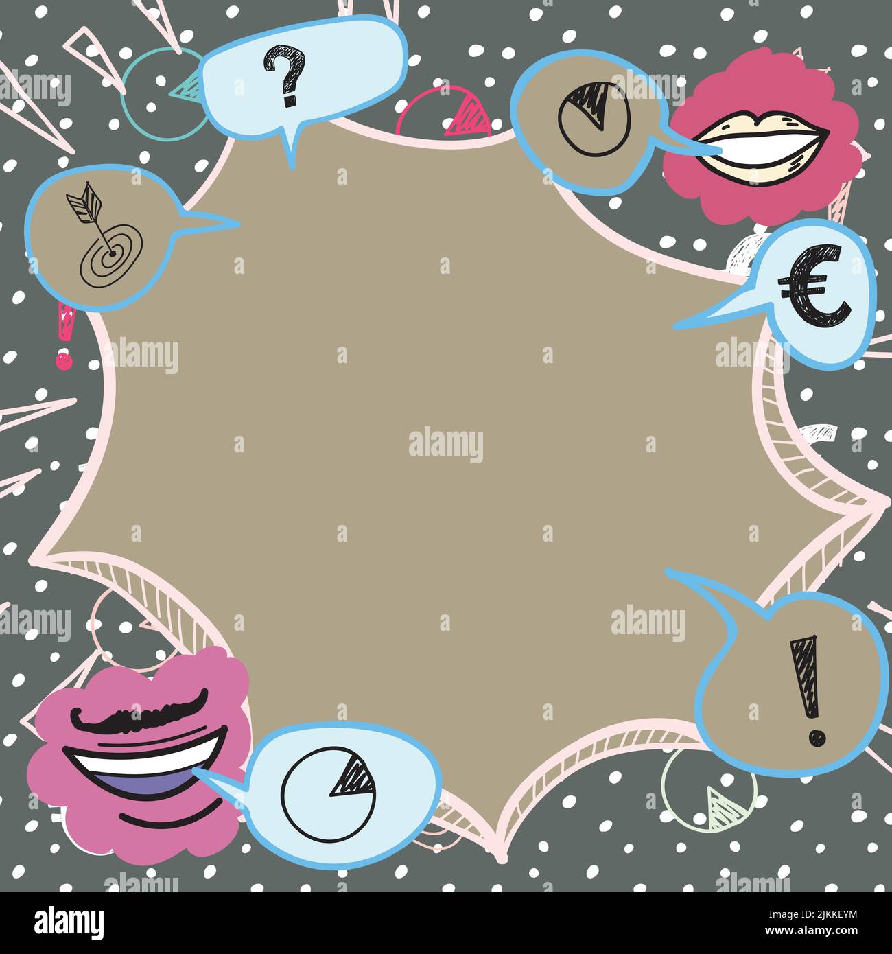 Man And Woman Talking About Important Informations. Crutial ...